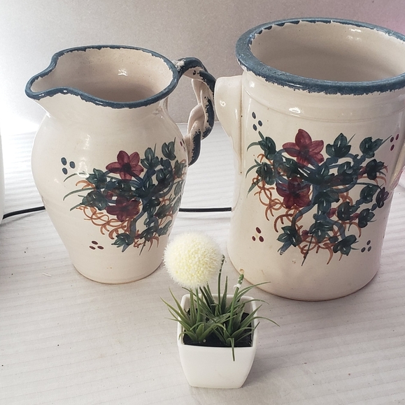 Art | Handmade Pottery Pitcher And Jar | Poshmark